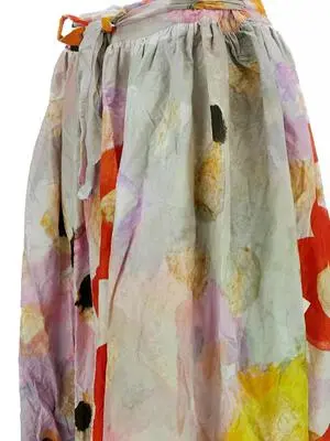 DANIELA GREGIS Printed Midi Skirt