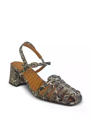 Chie Mihara Voku Caged Sandals - Grey