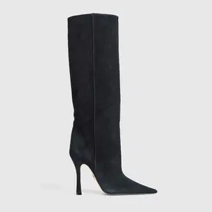 Gucci Stiletto Leather Boots - Black