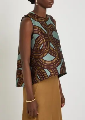 La DoubleJ La Scala Jacquard Woven Top