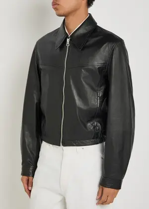 LEMAIRE Leather Biker Jacket