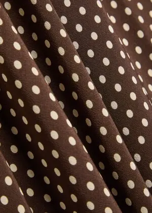 Matteau Polka Dot Silk Midi Dress