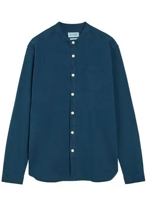 Oliver Peoples Grandad Cotton Shirt - Indigo