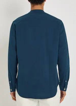 Oliver Peoples Grandad Cotton Shirt - Indigo