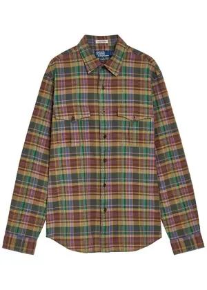 Polo Ralph Lauren Plaid Cotton Shirt - Brown