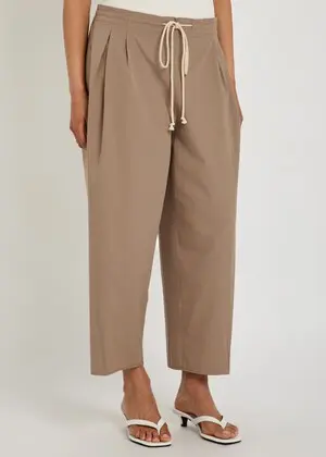 Maria Mcmanus Barrel-leg Cotton-poplin Trousers