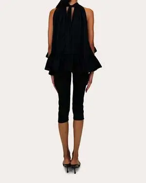 Azeeza Shreya Charmeuse Capri Pants