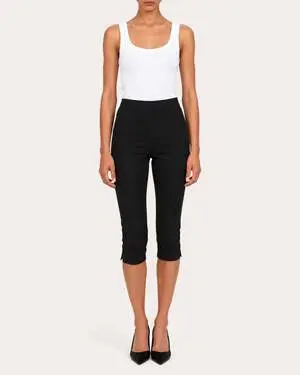 Azeeza Shreya Charmeuse Capri Pants