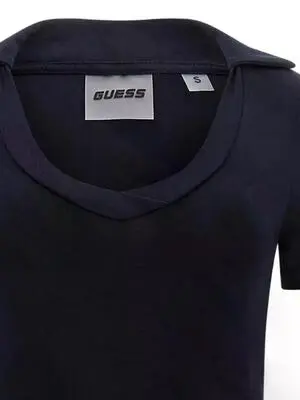 Guess Cropped Top With Logo Tape Trim