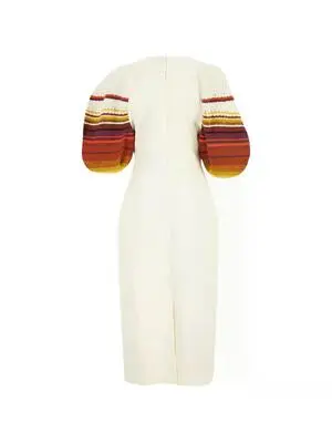Gabriela Hearst Nomo Textured Linen Dress - Neutrals