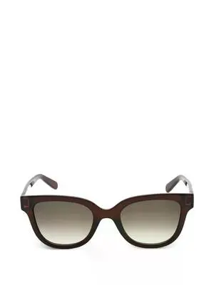 FERRAGAMO Rectangle-frame Sunglasses - Brown