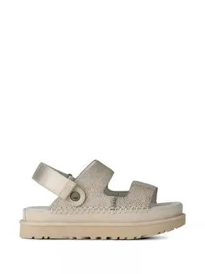 UGG Goldenstar Crackle-effect Sandals - Neutrals
