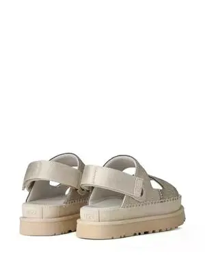 UGG Goldenstar Crackle-effect Sandals - Neutrals