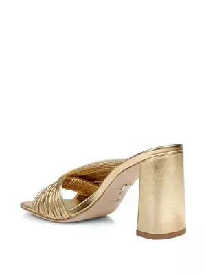Badgley Mischka Winslow Twisted Metallic Sandals
