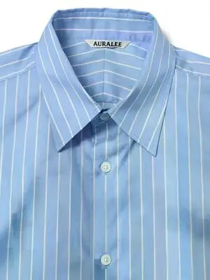 Auralee Striped Wool Shirt