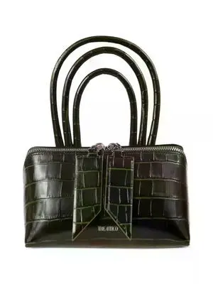 Attico Mini Crocodile-effect Handbag