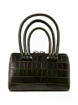 Attico Mini Crocodile-effect Handbag