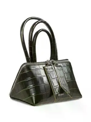 Attico Mini Crocodile-effect Handbag