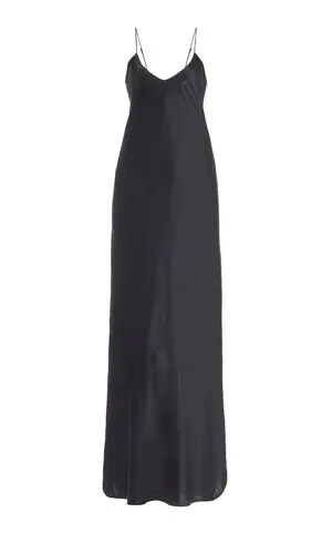NILI LOTAN Cami Silk Gown - Black