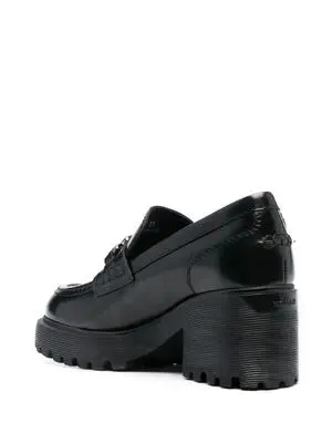 Hogan 70mm Logo-plaque Leather Loafers