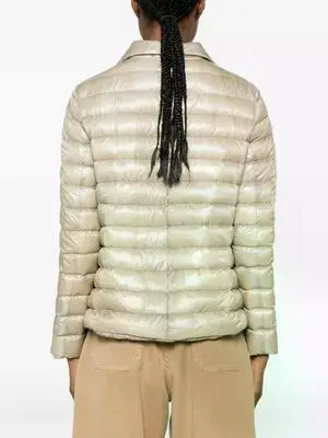 Herno Quilted Button-up Jacket - Neutrals