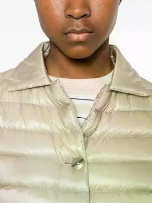 Herno Quilted Button-up Jacket - Neutrals