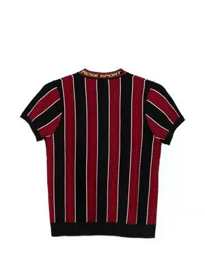 Martine Rose Striped Logo T-shirt - Black