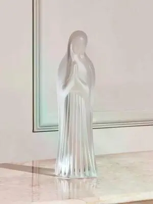 Lalique Virgin With Hands Together Crystal Figurine