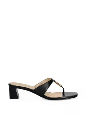 Guess Thong Sandals With Gold-tone Hardware