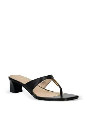 Guess Thong Sandals With Gold-tone Hardware