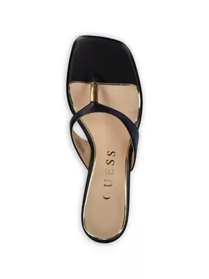 Guess Thong Sandals With Gold-tone Hardware