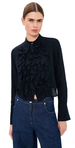TWP Patti Button-down Top - Midnight