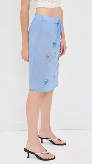 SIEDRES Liz Floral Sequin Skirt