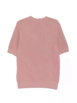 Dolce & Gabbana Cable-knit Short-sleeve Sweater