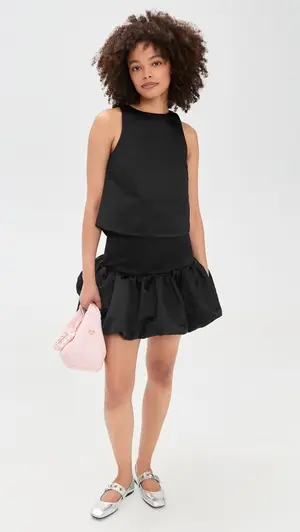 GANNI Duchesse Satin Open Back Top