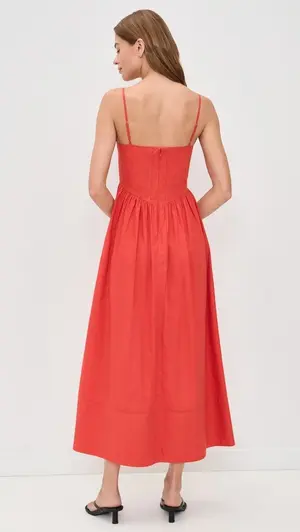 Jenni Kayne Peninsula Midi Dress - Tomato