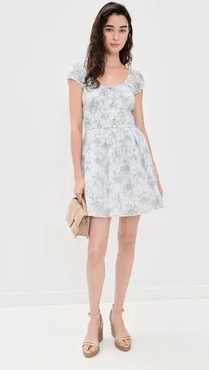 Paige Rosewood Dress - White/surf