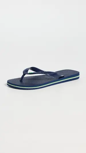 Havaianas Brazil Flip Flops - Navy Blue