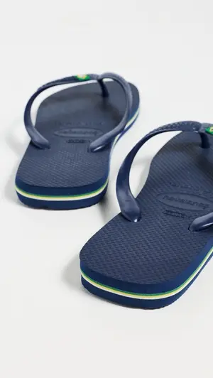 Havaianas Brazil Flip Flops - Navy Blue