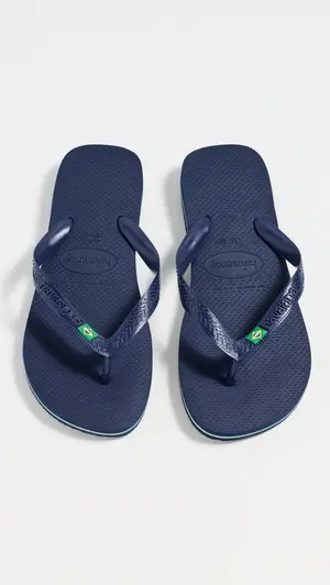 Havaianas Brazil Flip Flops - Navy Blue