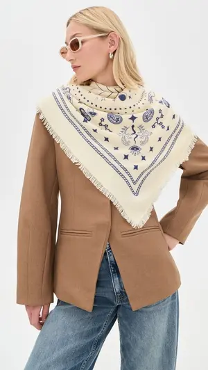 Freya Cosmic Rodeo Cashmere Bandana Scarf