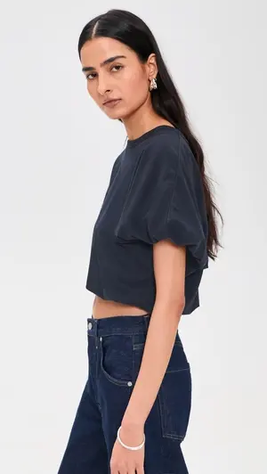 Citizens Of Humanity Gia Bubble Tee - Navy