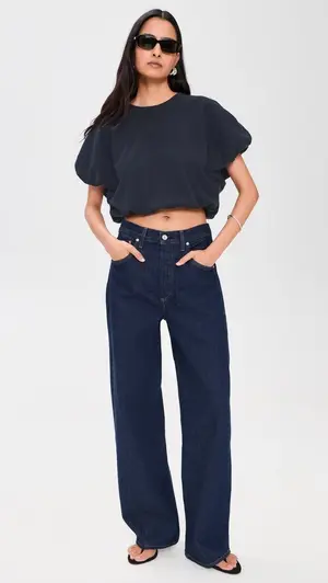 Citizens Of Humanity Gia Bubble Tee - Navy