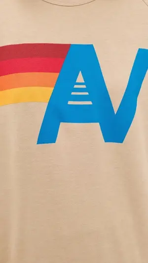 Aviator Nation Logo Crewneck Sweatshirt - Sand