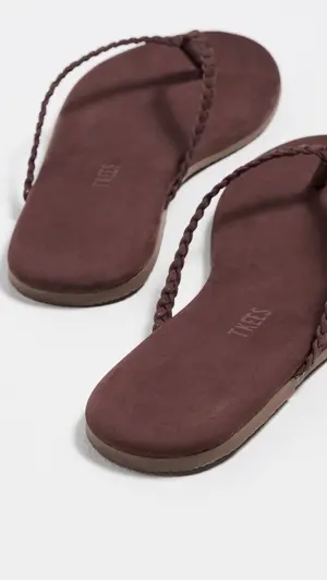 Tkees Lily Braid Sandals - Bourbon