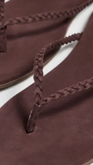 Tkees Lily Braid Sandals - Bourbon