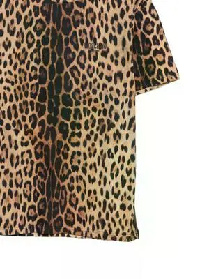 Moschino Leopard-print Logo T-shirt