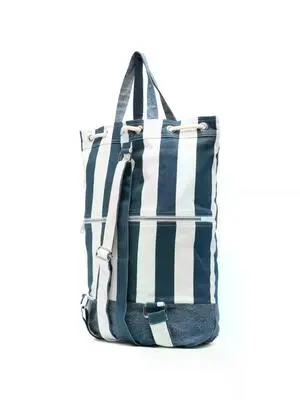 MC2 SAINT BARTH Striped Logo-embroidered Backpack