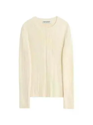 Our Legacy Ribbed Knit Sweater - Neutrals