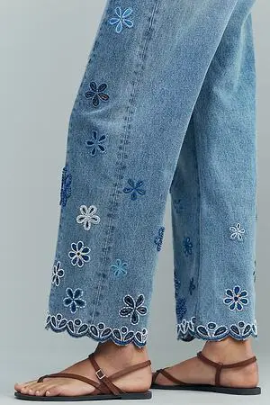 DRIFTWOOD Elaine High-rise Barrel Jeans